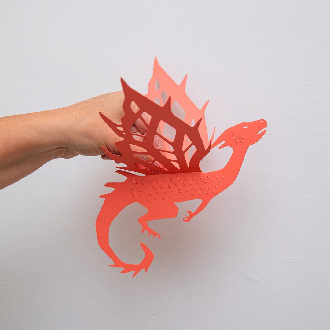 Mobile for Children's Room - Kirigami Dragons – Art Papier